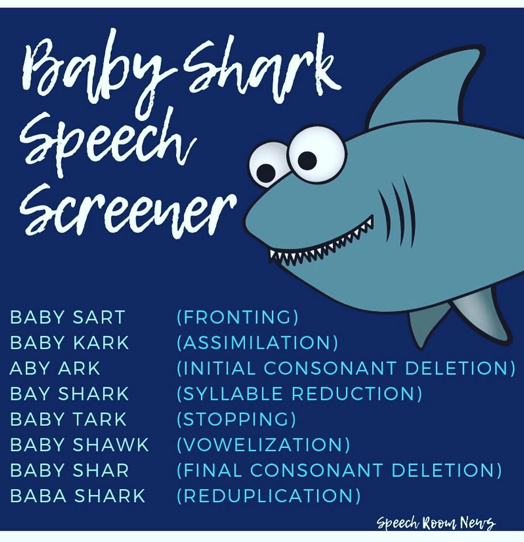 Baby Shark Speech Screener - IEP Therapy